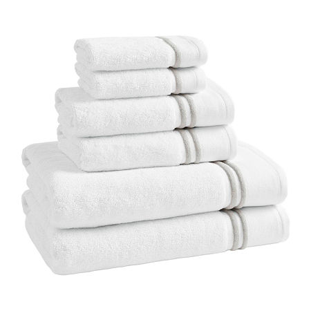 Click here for Madison Park Roan Border 6-pc. Quick Dry Bath Towe... prices