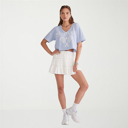 Click here for AEROPOSTALE Womens Short Sleeve T-Shirt  Large  Bl... prices