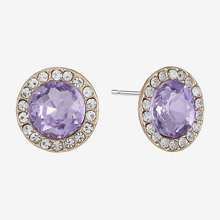 Click here for Monet Jewelry Purple Glass 15mm Round Stud Earring... prices