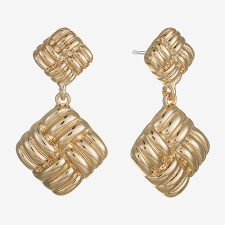 Click here for Monet Jewelry 39mm Square Stud Earrings  One Size... prices