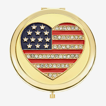 Click here for Monet Jewelry Gold Tone Heart Compact Mirror  One... prices