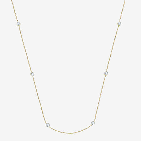 Click here for Floating Diamonds (F / Vs2) Womens 14K Gold 24 Inc... prices