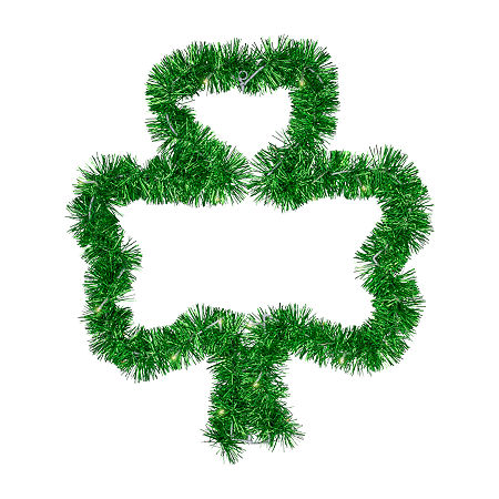 Click here for Northlight 25 Led Lighted Tinsel Shamrock Window B... prices