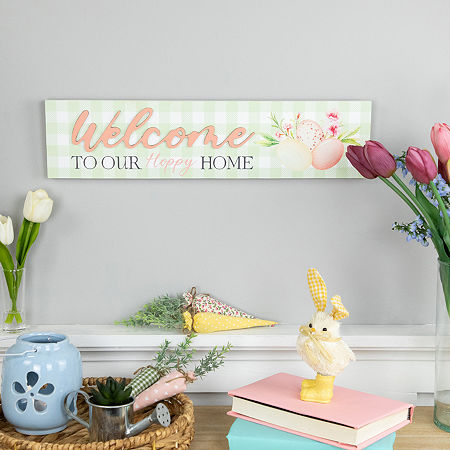 Click here for Northlight 20 Welcome To Our Hoppy Home Wall Sign... prices
