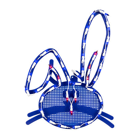 Click here for Northlight 17 Blue Lighted Bunny Head Window Easte... prices