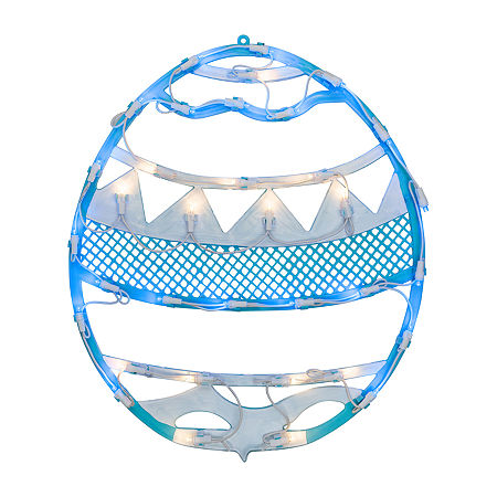 Click here for Northlight 17 Blue Led Lighted Egg Spring Window E... prices