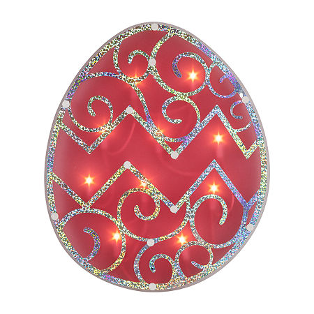 Click here for Northlight 12 Pink Lighted Egg Easter Window Decor... prices