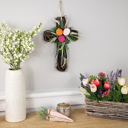Click here for Northlight 13 Twig Cross With Eggs Hanging Decor... prices