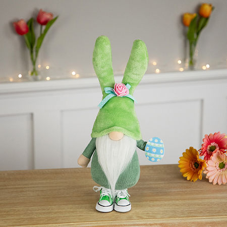 Click here for Northlight 15 Green And White Gnome With Bunny Ear... prices