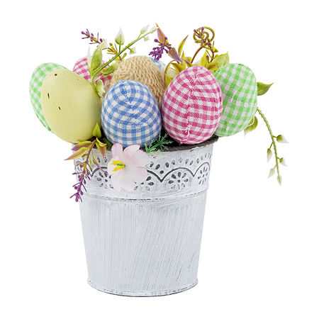 Click here for Northlight 7 Egg Spring Potted Floral Arrangement... prices