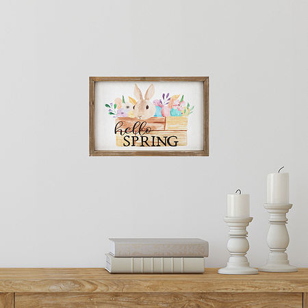 Click here for Northlight 12 Hello Spring Bunny Wall Sign  One Si... prices