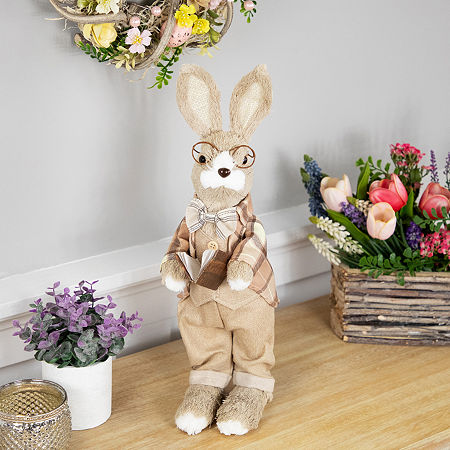 Click here for Northlight 16 Beige Rustic Boy Rabbit With Book Ea... prices