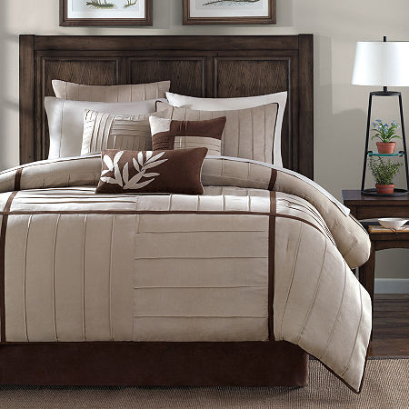 Click here for Madison Park Dune Faux-Suede 7-Pc. Comforter Set... prices