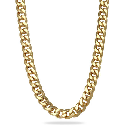 Click here for Mens 14K Gold 24 Inch Curb Chain Necklace  One Siz... prices