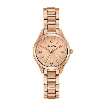 Click here for Bulova Womens Sutton Diamond-Accent Rose Gold-Tone... prices