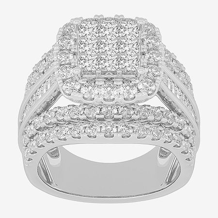 Click here for Womens 3 CT.T.W. Natural Diamond 10K Gold Cushion... prices