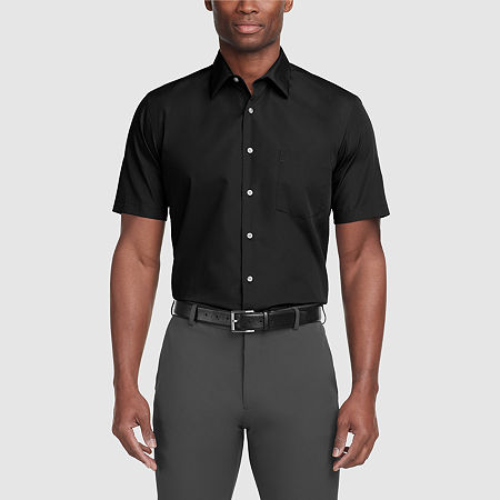 Click here for Van Heusen Poplin Solid Short-Sleeve Dress Shirt -... prices