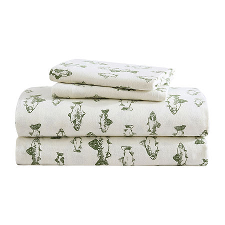 Click here for Eddie Bauer Cotton Flannel Sheet Set  One Size  Gr... prices