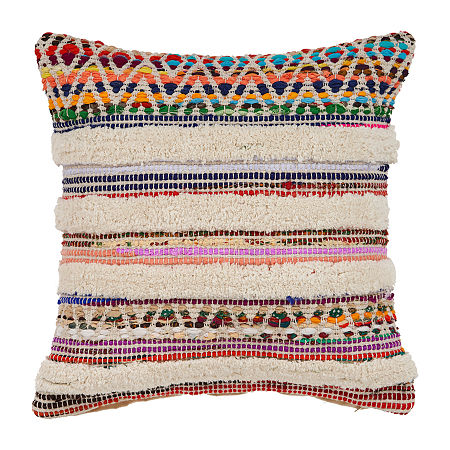 Click here for Lr Home Eltoge Stripe Square Throw Pillow  One Siz... prices