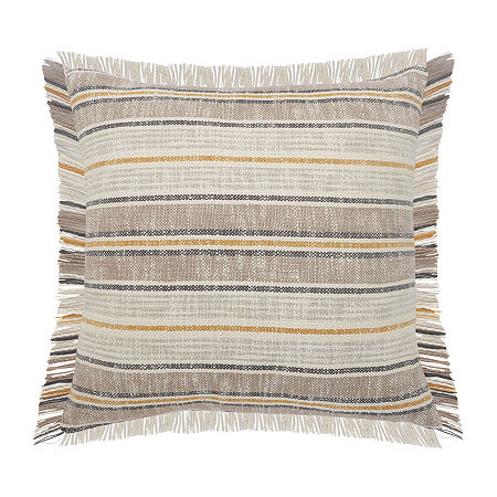 Click here for Lr Home Jan Dia Stripe Square Throw Pillow  One Si... prices