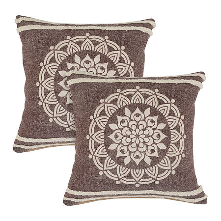 Click here for Lr Home Sunny Abst Set 2-pc. Square Throw Pillow... prices