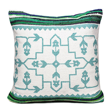 Click here for Lr Home Mali Geometric Square Throw Pillow  One Si... prices