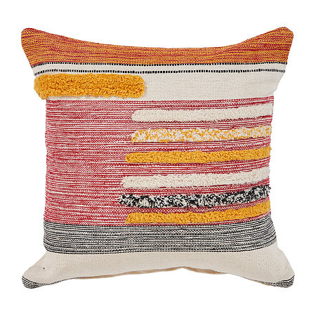 Click here for Lr Home Zimbu Stripe Square Throw Pillow  One Size... prices