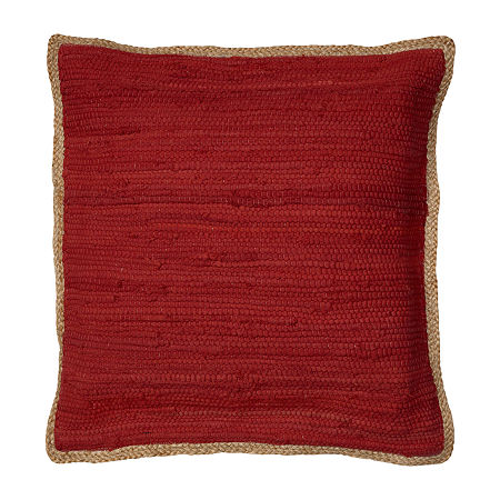 Click here for Lr Home Abeje Bordered Square Throw Pillow  One Si... prices