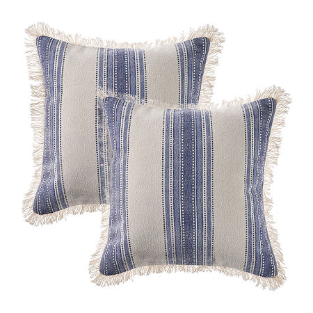 Click here for Lr Home Pal Stripe Set Square Throw Pillow  One Si... prices