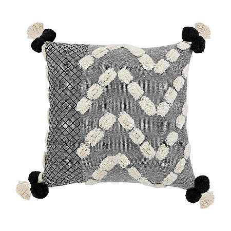 Click here for Lr Home Zara Textured Square Throw Pillow  One Siz... prices