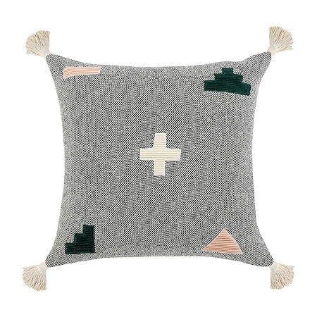 Click here for Lr Home Sin Geometric Square Throw Pillow  One Siz... prices