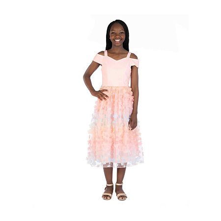 Click here for Speechless Big Kid Girls Short Sleeve Cold Shoulde... prices