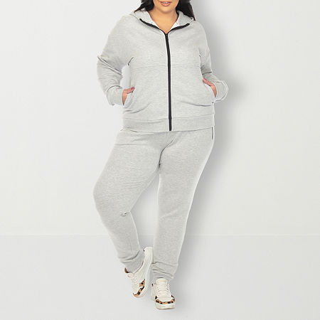 Click here for White Mark Plus Size Fleece Lined 2 Pc Tracksuit S... prices