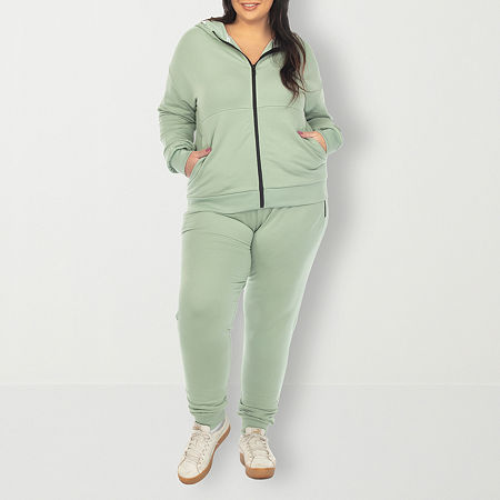 Click here for White Mark Plus Size Fleece Lined 2 Pc Tracksuit S... prices