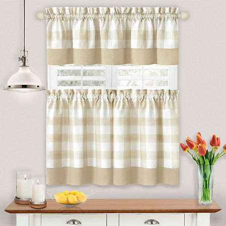 Click here for Achim Hunter 3-pc. Rod Pocket Window Tier  One Siz... prices