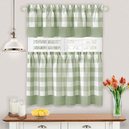 Click here for Achim Hunter 3-pc. Rod Pocket Window Tier  One Siz... prices