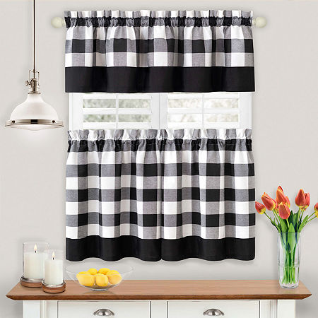 Click here for Achim Hunter 3-pc. Rod Pocket Window Tier  One Siz... prices