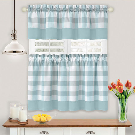 Click here for Achim Hunter 3-pc. Rod Pocket Window Tier  One Siz... prices