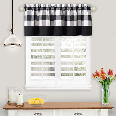 Click here for Achim Hunter Rod Pocket Valance  One Size  Black prices