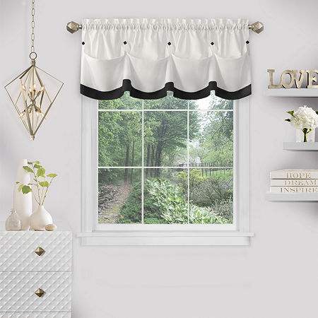 Click here for Achim Lana Rod Pocket Valance  One Size  Black prices