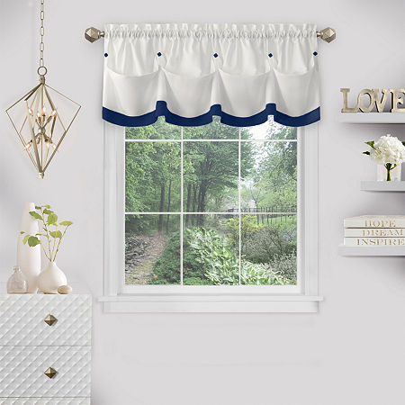 Click here for Achim Lana Rod Pocket Valance  One Size  Blue prices