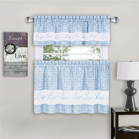 Click here for Achim Live Love Laugh Kitchen Curtain Set prices