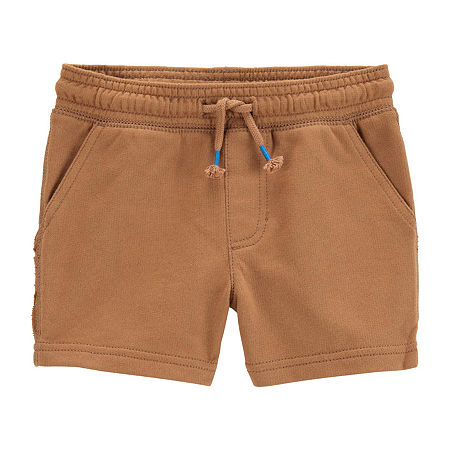 Carters Toddler Boys Cotton French Terry Rec Shorts - Brown