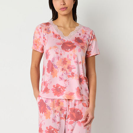 Click here for Ambrielle Womens V Neck Short Sleeve Pajama Top  X... prices