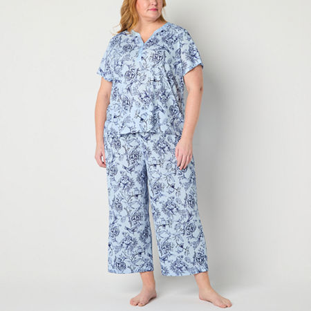 Click here for Adonna Womens Round Neck Short Sleeve 2-pc. Plus P... prices
