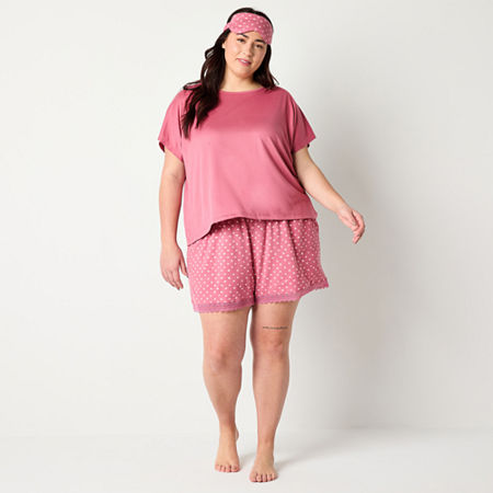 Click here for Ambrielle Womens Crew Neck Short Sleeve 3-pc. Plus... prices