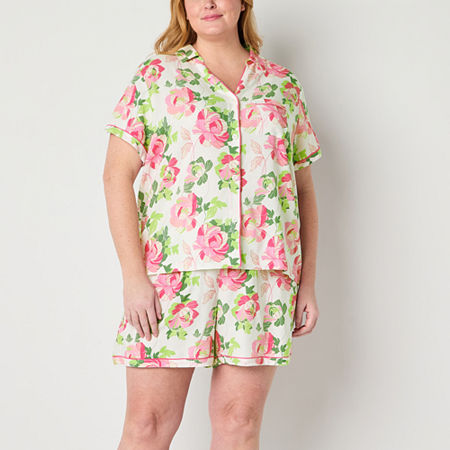Click here for Liz Claiborne Womens Poplin Short Sleeve 2-pc. Plu... prices
