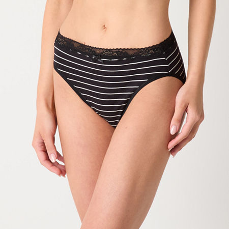 Click here for Ambrielle Cotton High Cut Panty  X-large  Black prices