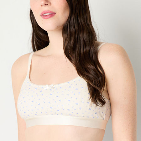 Click here for Arizona Body Cotton Scoop Bralette  Medium  White prices