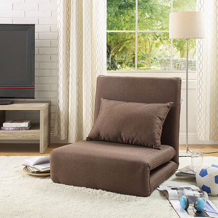 Click here for Loungie Convertible Chair  One Size  Brown prices